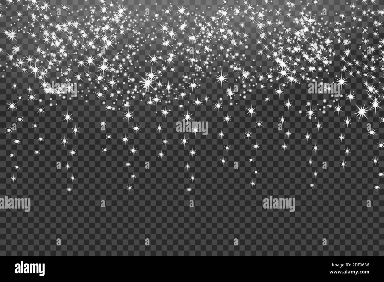 Falling stars effect on checkered background.Explosion in the universe ...