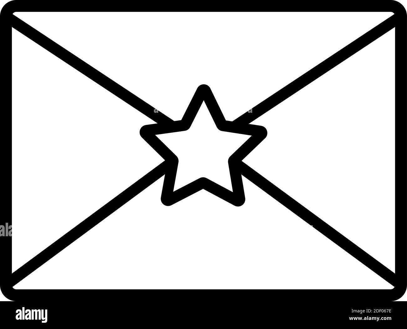Inbox envelope icon outline hi-res stock photography and images - Alamy