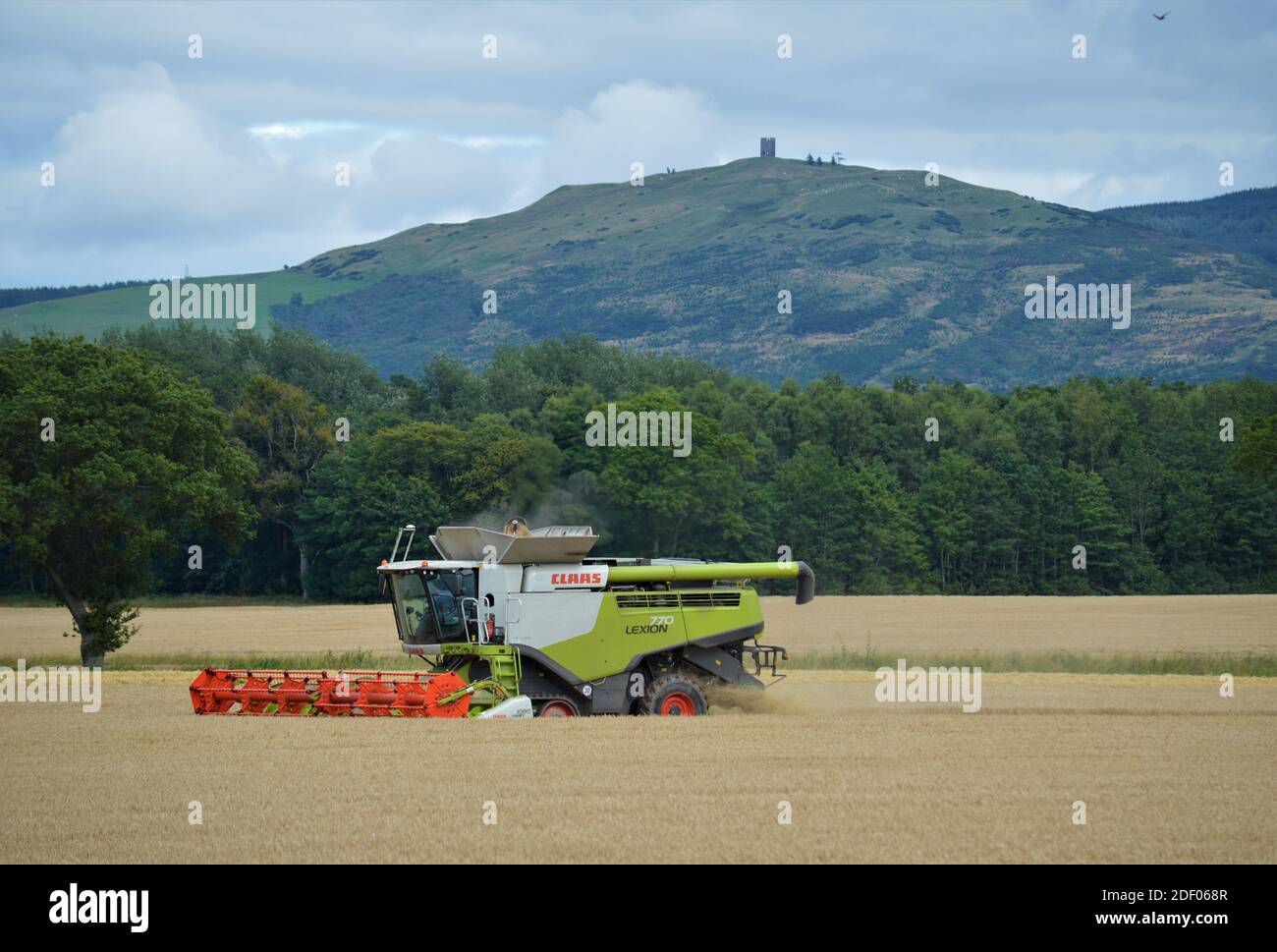 Crop Harvest in Scenic Scotland Farming Stock Photo - Alamy