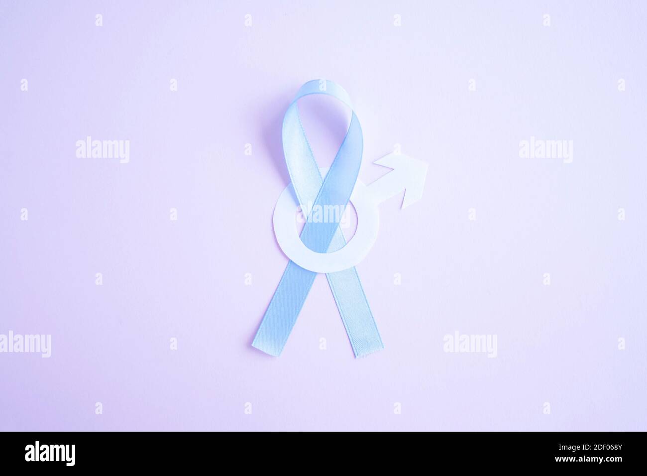 Prostate cancer awareness blue ribbon Stock Photo - Alamy