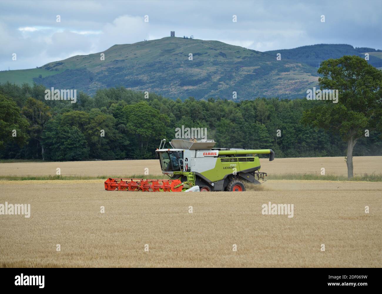 Crop Harvest in Scenic Scotland Farming Stock Photo - Alamy