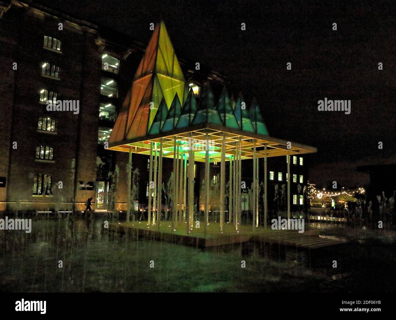 London, UK. Electric Nemeton Tree. King's Cross, London's newest ...