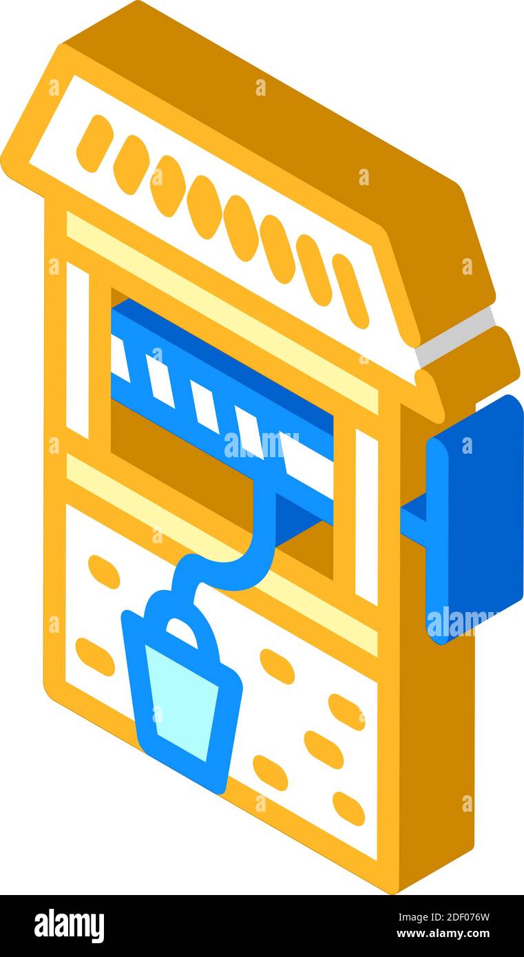 well water hole isometric icon vector illustration Stock Vector Image ...