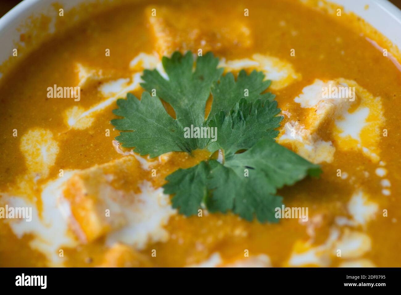 A bowl of traditional Paneer Makhani (also known as "Paneer Butter ...