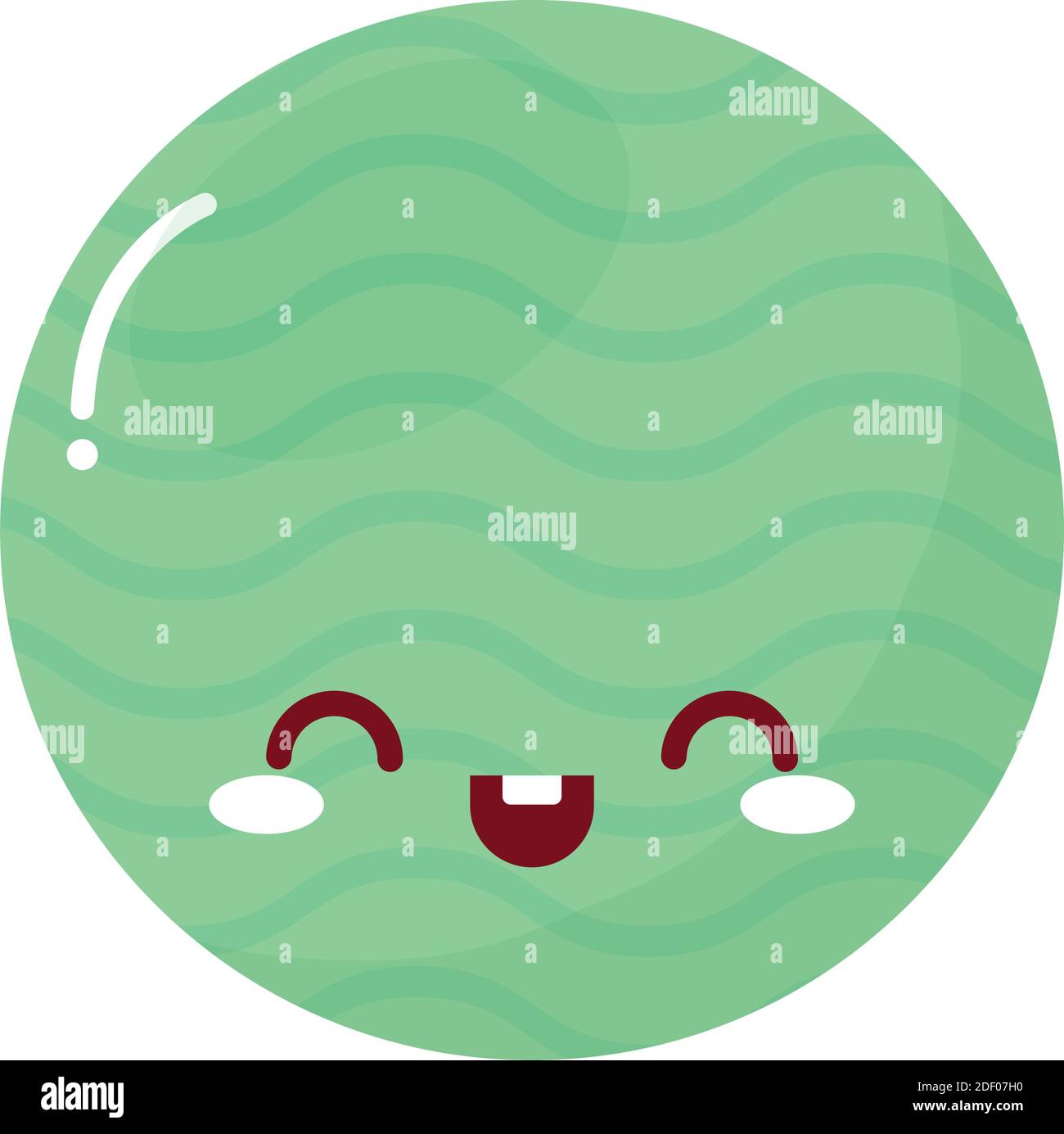 melon kawaii fruit with a smile Stock Vector Image & Art - Alamy