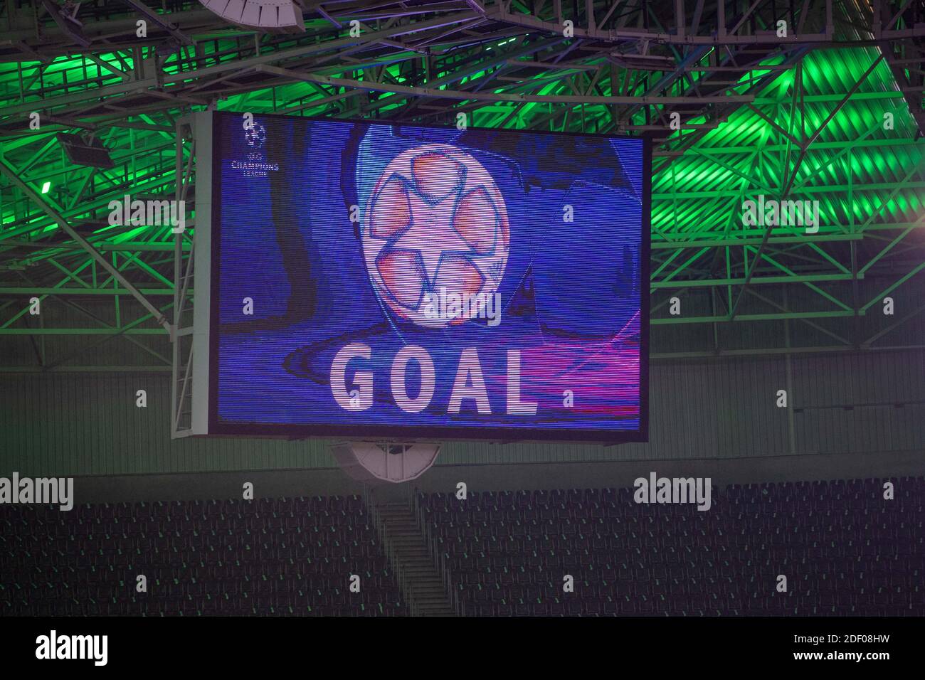 Soccer match scoreboard display goal hi-res stock photography and ...