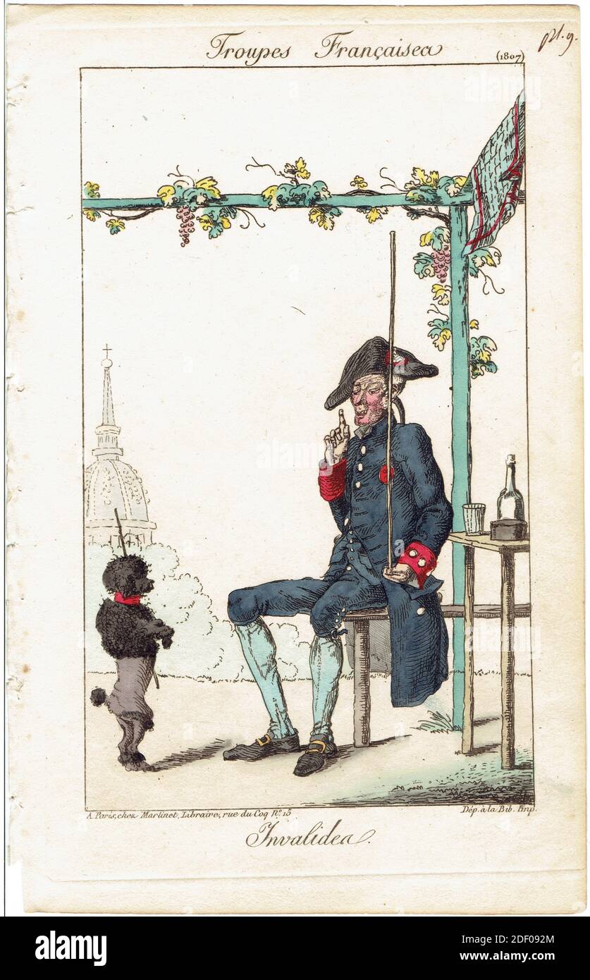invalide sous le 1er Empire par Martinet, french veteran under First ...