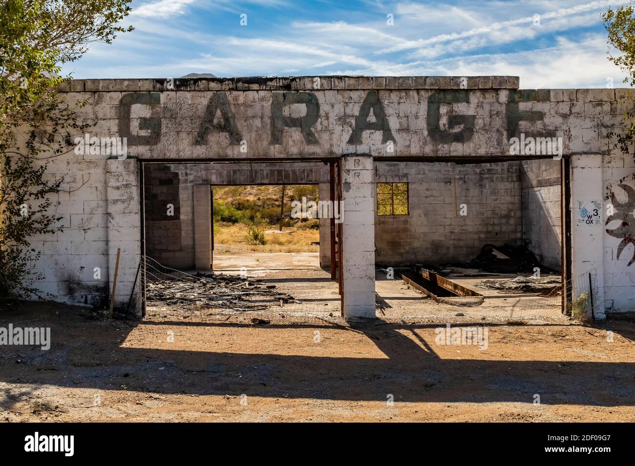 Remains of an auto repair garage in Organ Mountains-Desert Peaks ...