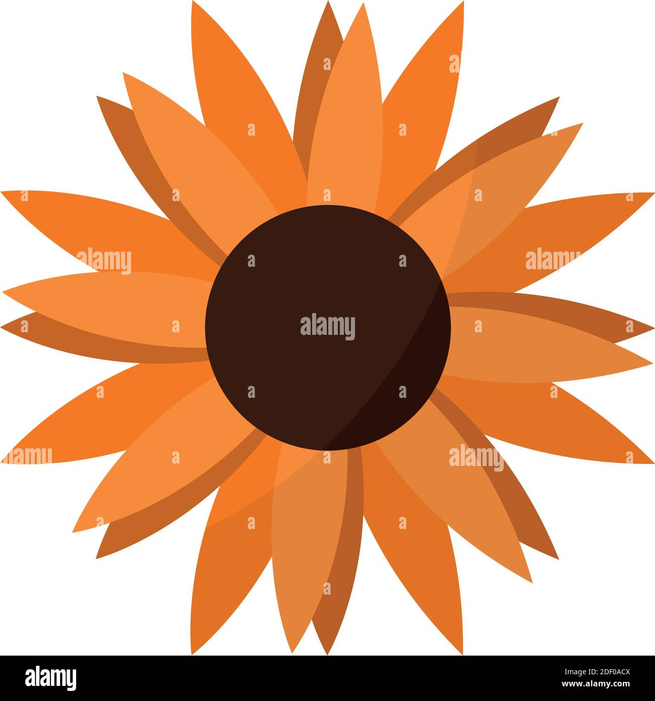 Leaves of a sunflower plant Stock Vector Images - Alamy
