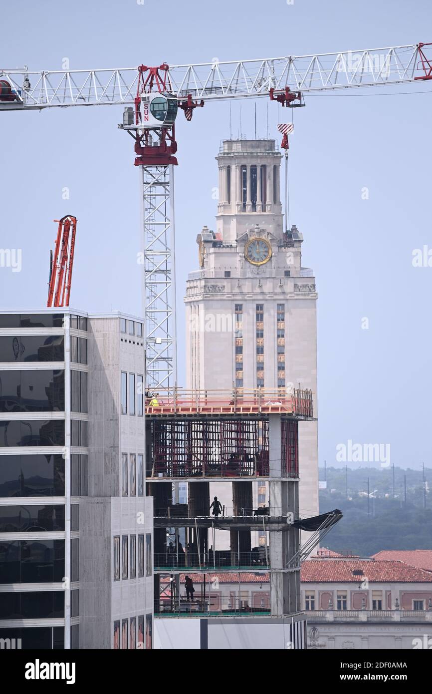 The iconic University of Texas Main Building, also known at the UT ...