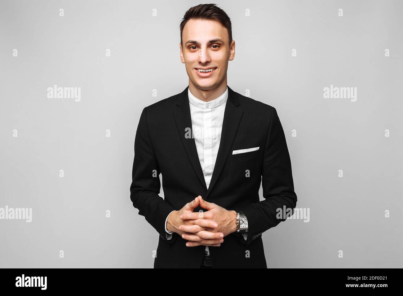 Classic black suit hi-res stock photography and images - Alamy