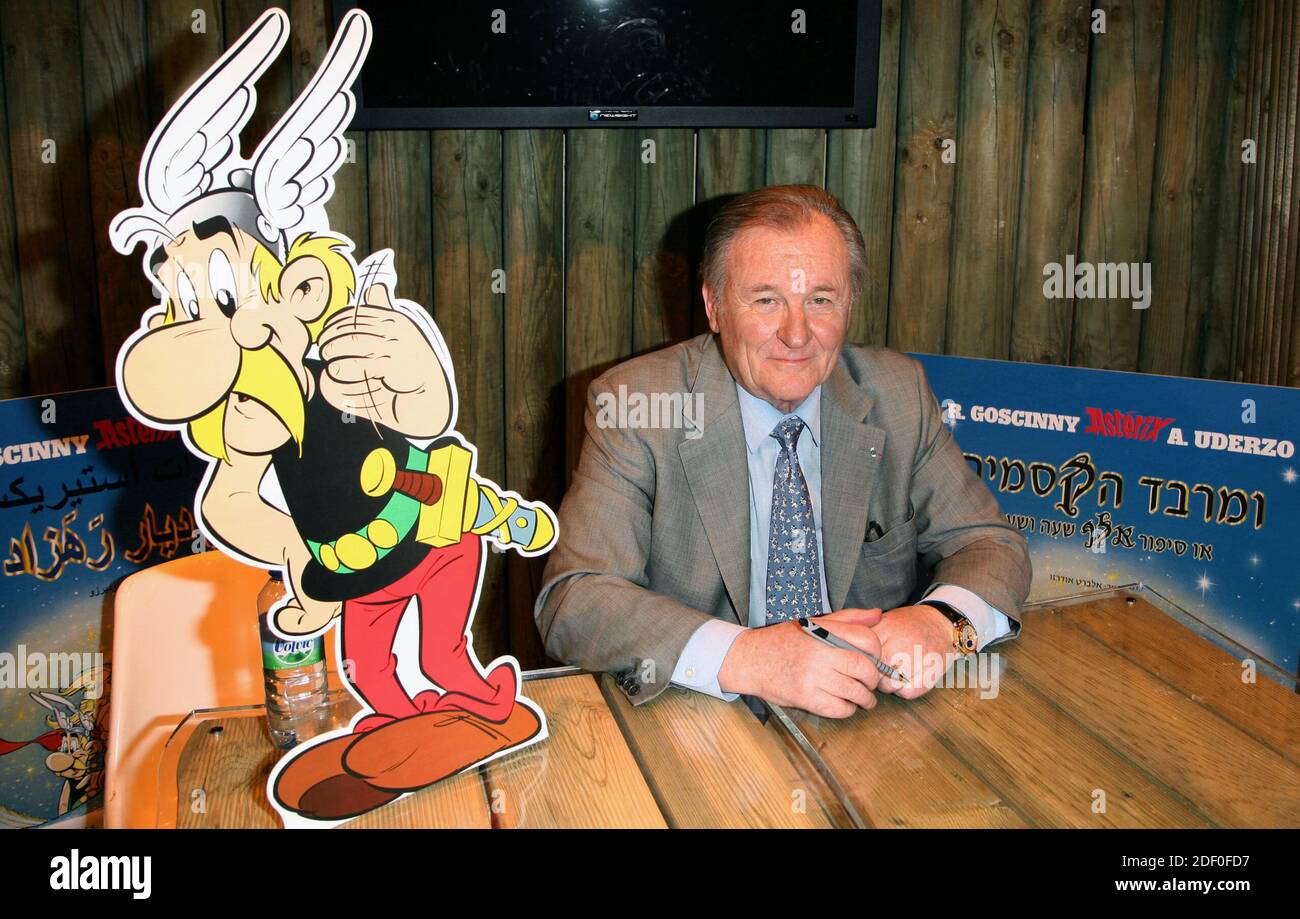 File - Albert Uderzo Dies At 92 - 'Asterix' father Albert Uderzo poses ...