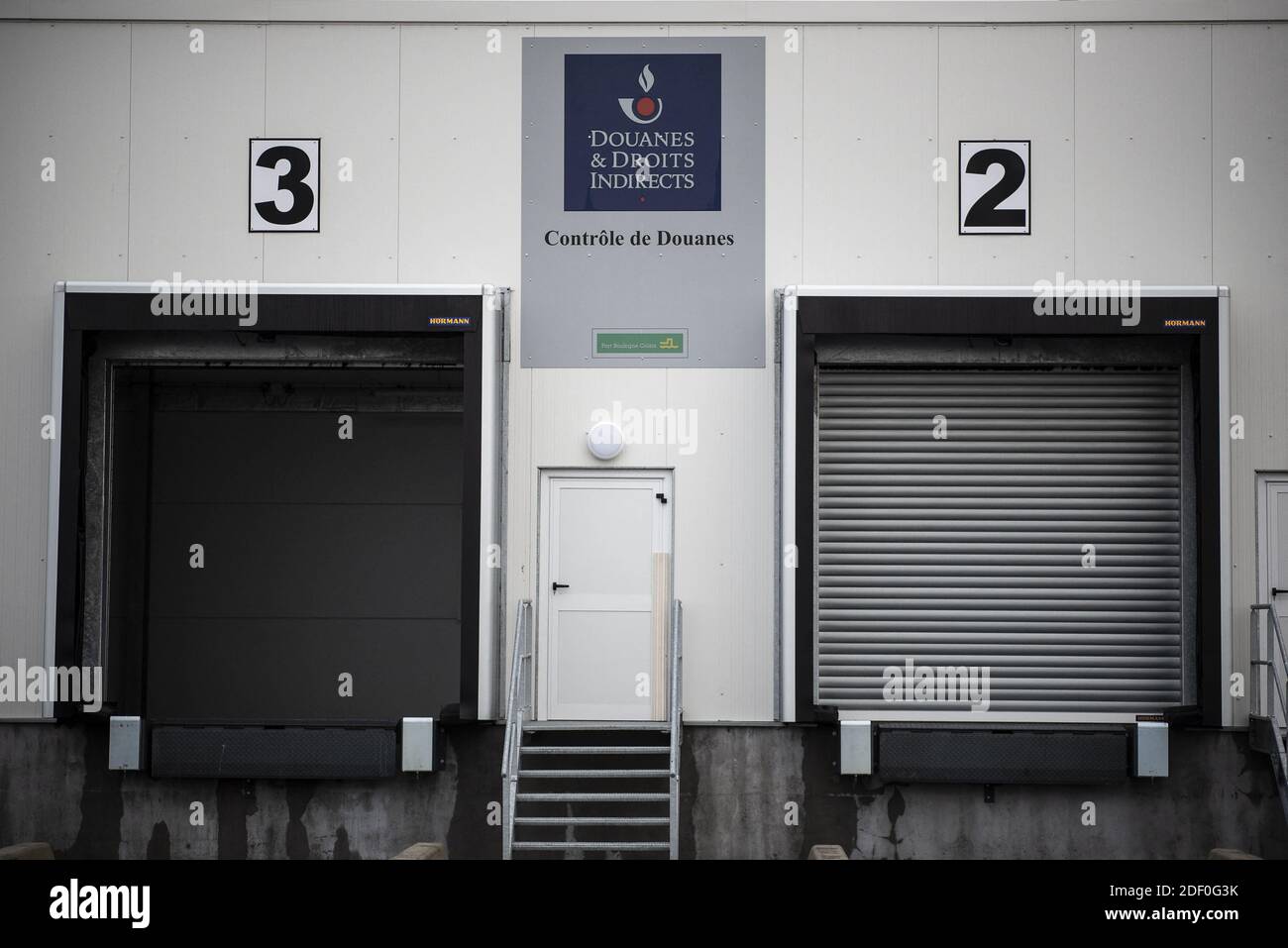 Illustration new customs installation during a day of test in case of ...