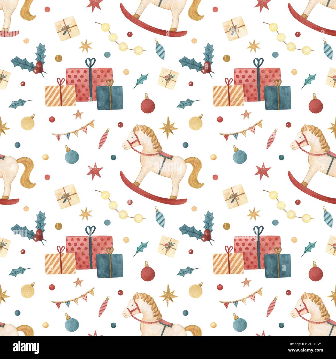 Hand draw christmas seamless hi-res stock photography and images - Alamy