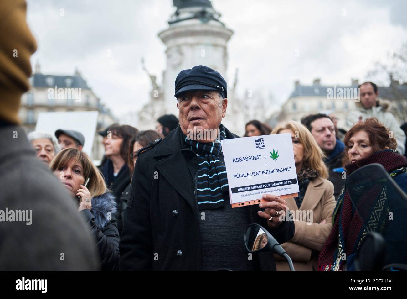 Walk not silent for Sarah Halimi, in Paris, France, on January 05, 2020 ...
