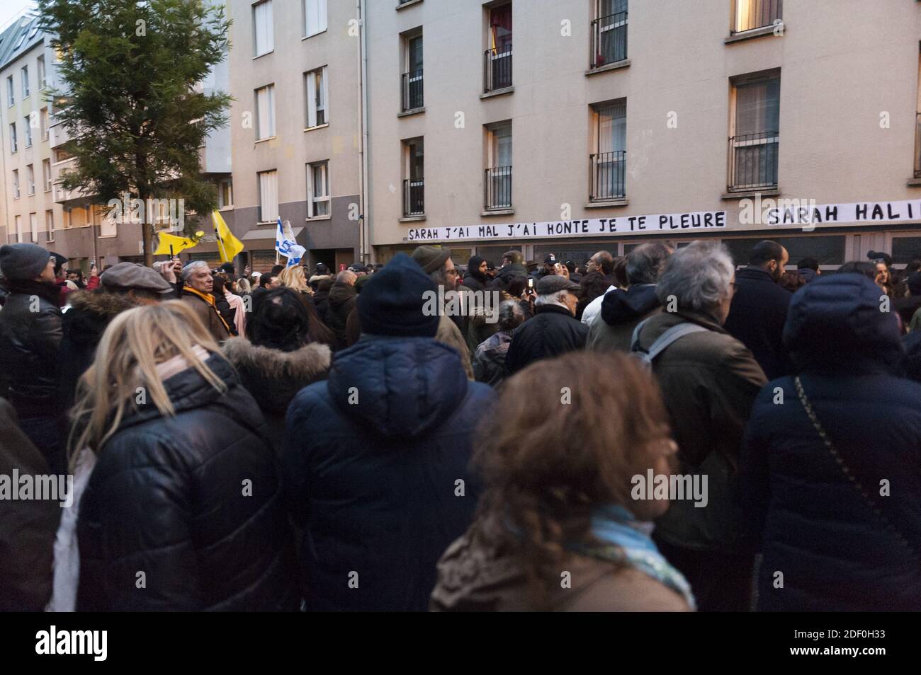 Walk not silent for Sarah Halimi, in Paris, France, on January 05, 2020 ...