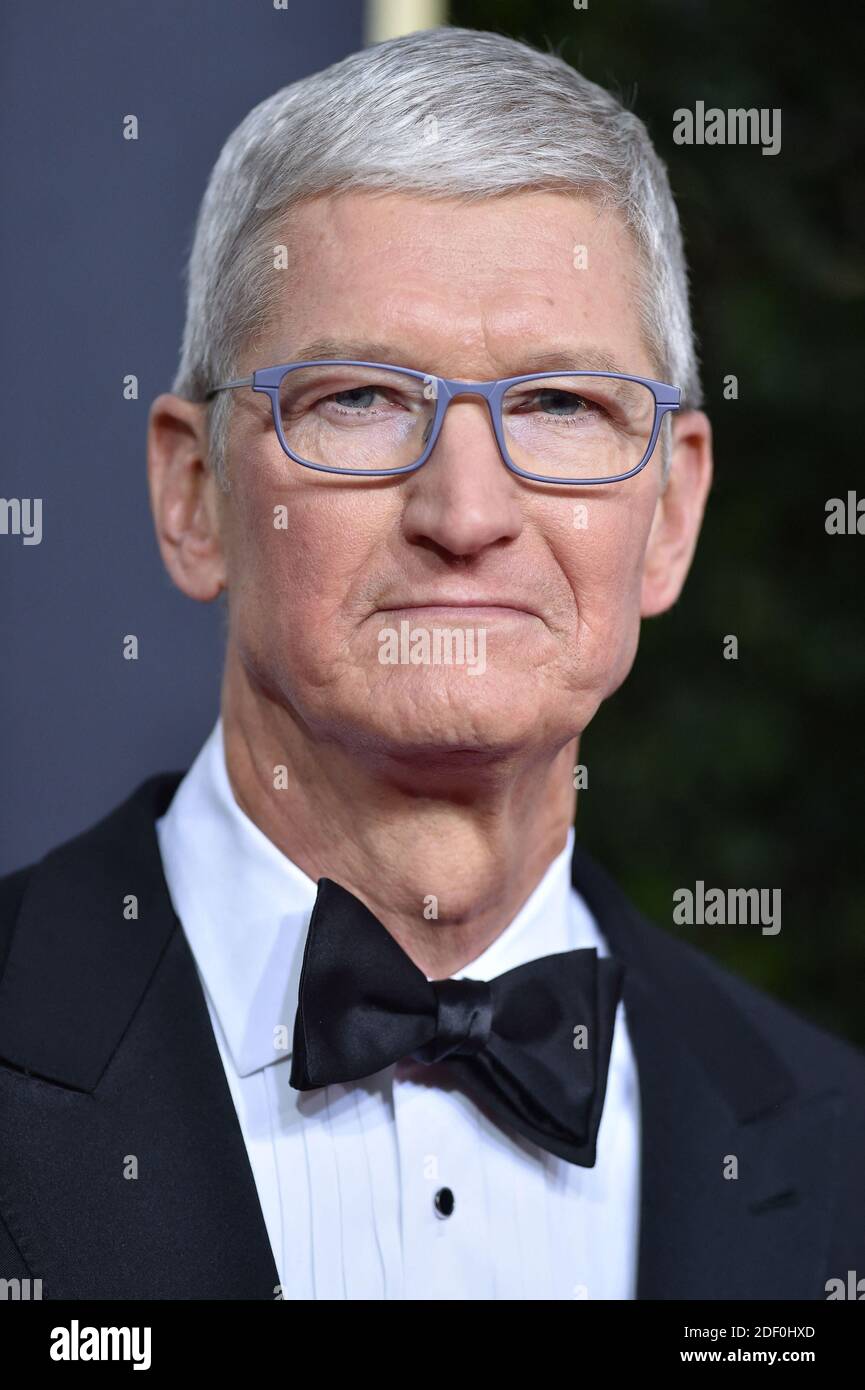 Tim Cook attending the 77th Golden Globe Awards Arrivals at The Beverly ...