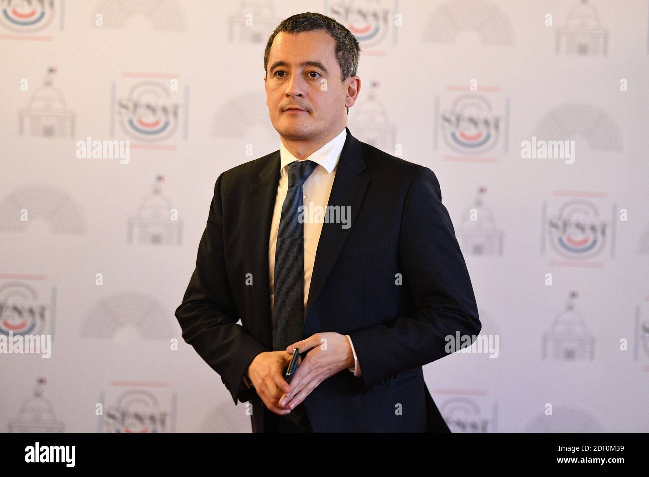 Minister of Public Action and Accounts Gerald Darmanin attends a ...