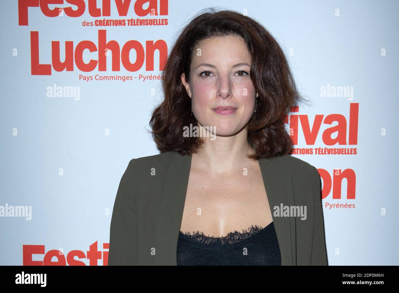Helene Degy assiste a la Conference de Presse du Festival de Luchon ...