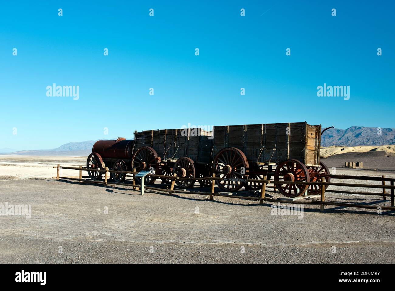 20-mule team wagons at the Harmony Borax Works in Death Valley ...