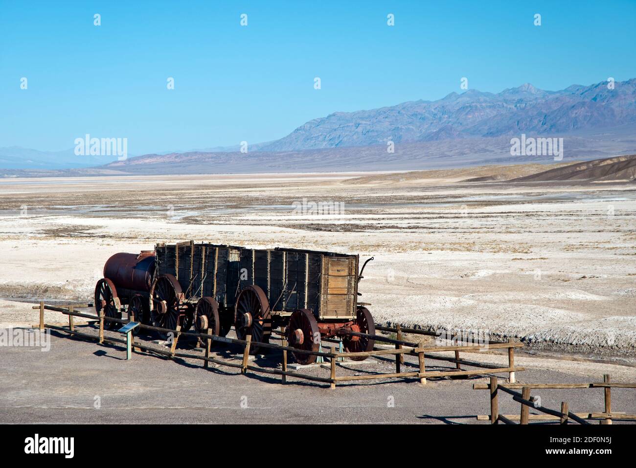 20-mule team wagons at the Harmony Borax Works in Death Valley ...