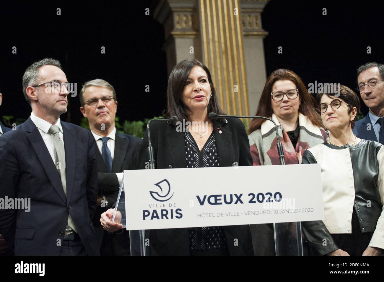 Emmanuel Gregoire and Anne Hildago - Paris Mayor Anne Hidalgo presents ...