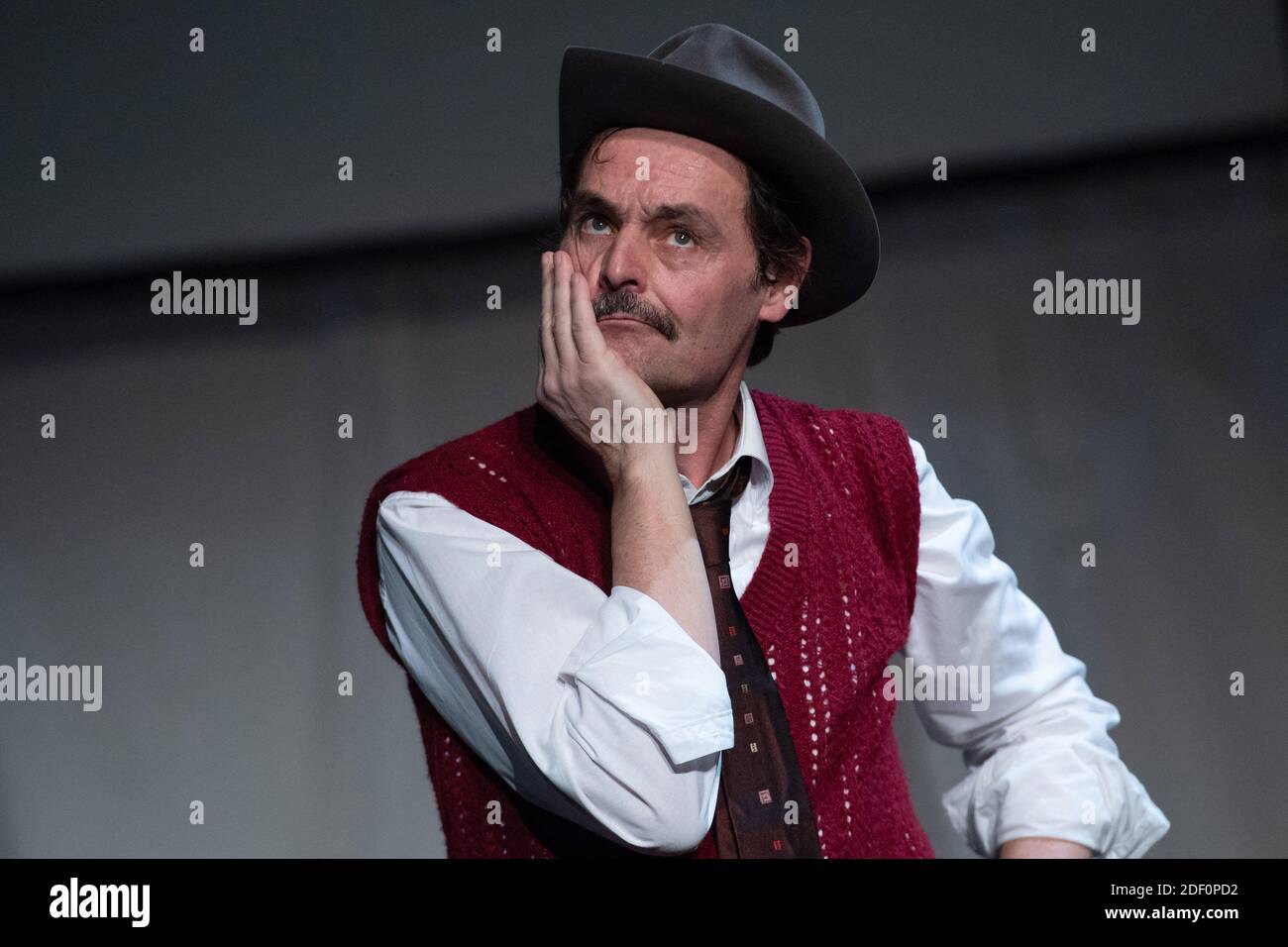 Cedric Colas participe au filage de la piece La Megere Apprivoisee a l ...