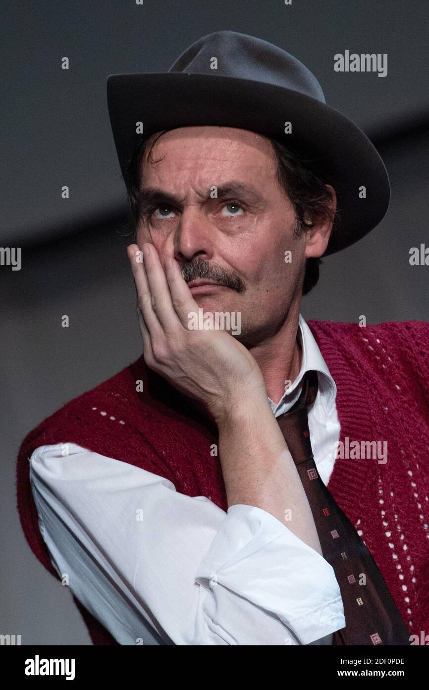 Cedric Colas participe au filage de la piece La Megere Apprivoisee a l ...