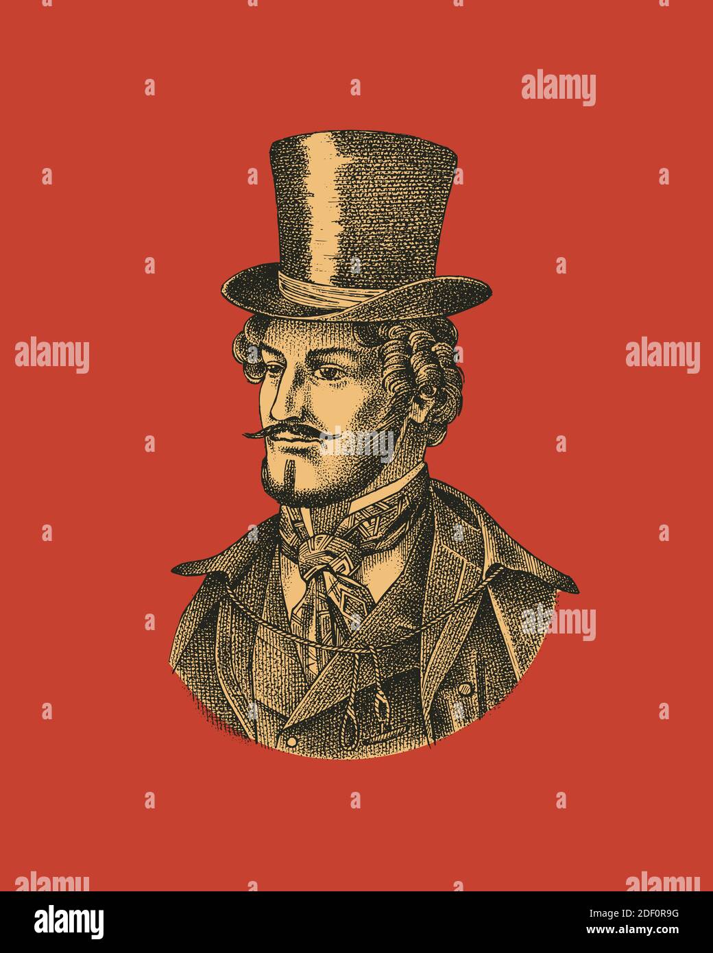 Vintage Gentleman Illustration
