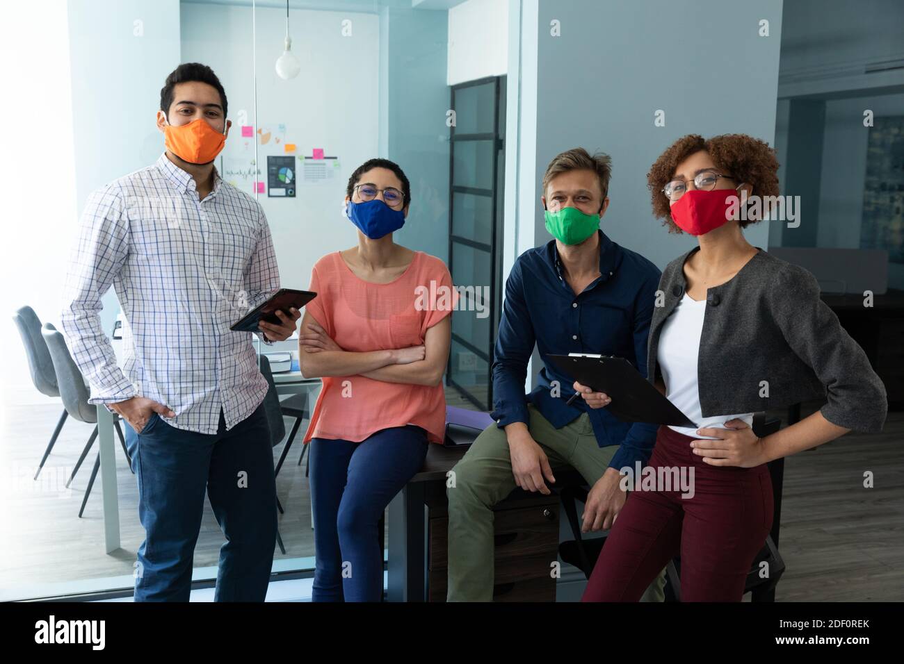 Diverse group work colleagues wearing hi-res stock photography and ...