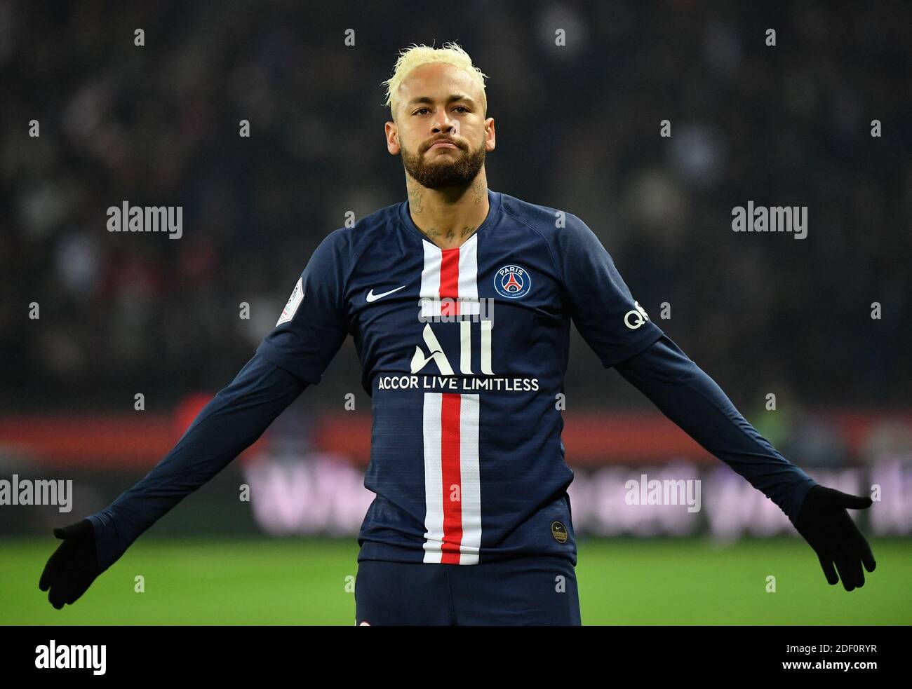 PSG's Neymar during the Ligue 1 Paris Saint-Germain (PSG) vs AS Monaco ...