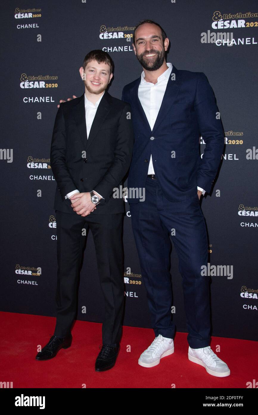 Anthony Bajon and Edouard Bergeon attending the Cesar Revelations 2020 ...