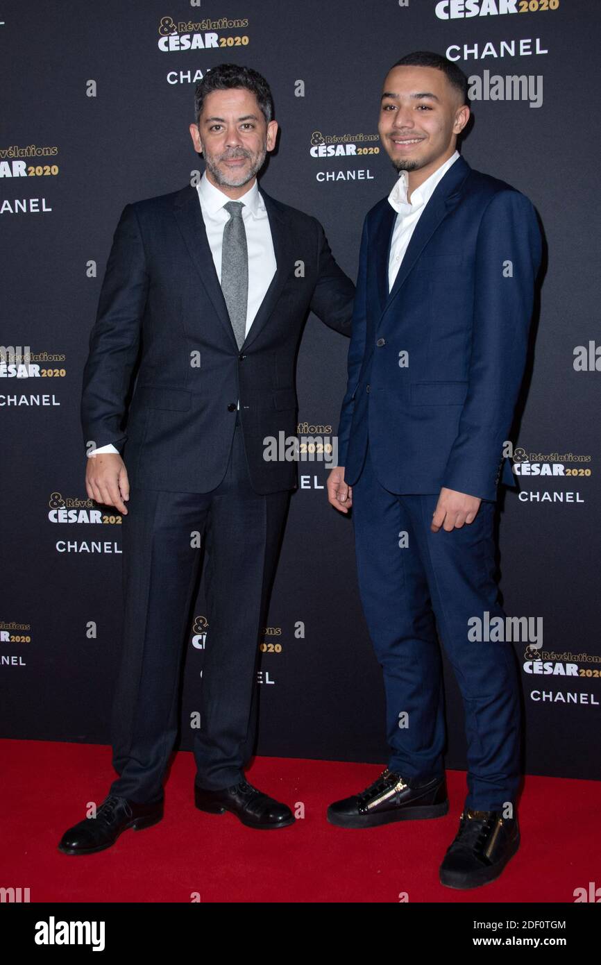 Manu Payet and Liam Pierron attending the Cesar Revelations 2020 ...