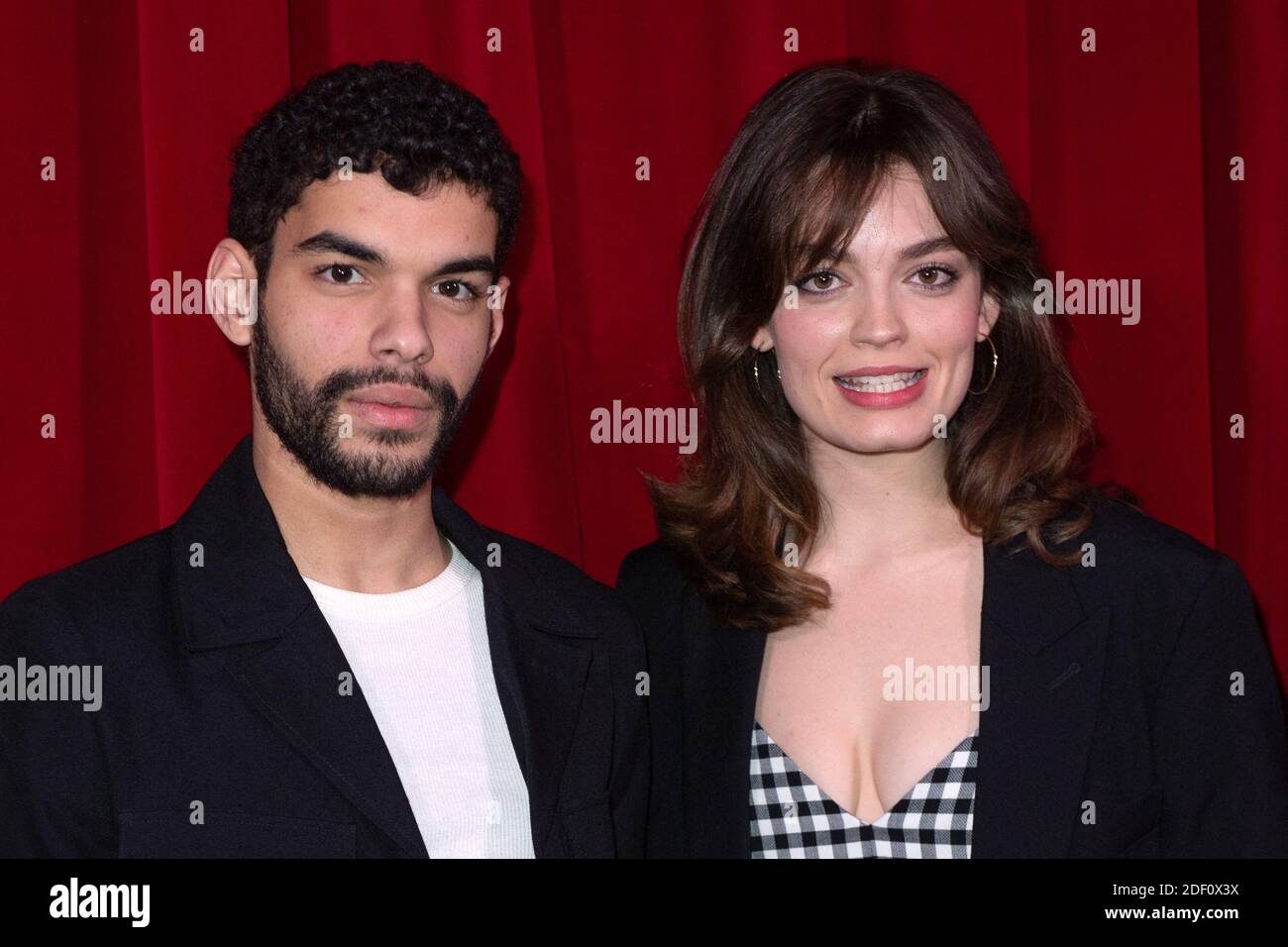 Sami Outabali and Emma Mackey attending the Ami Alexandre Mattiussi ...
