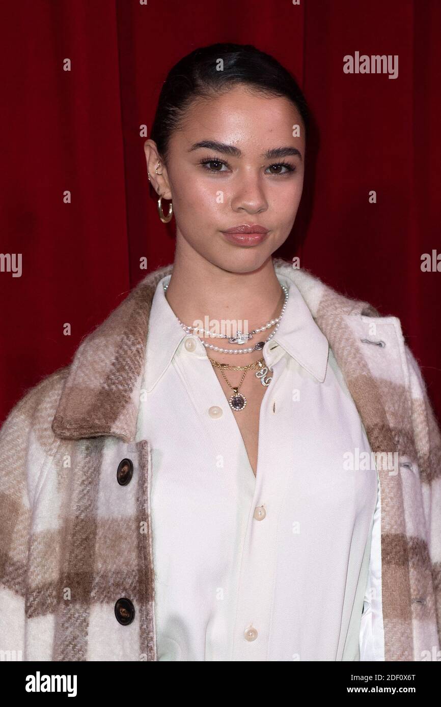 Edie Rose attending the Ami Alexandre Mattiussi Menswear Fall/Winter 2020-2021 show as part of ...