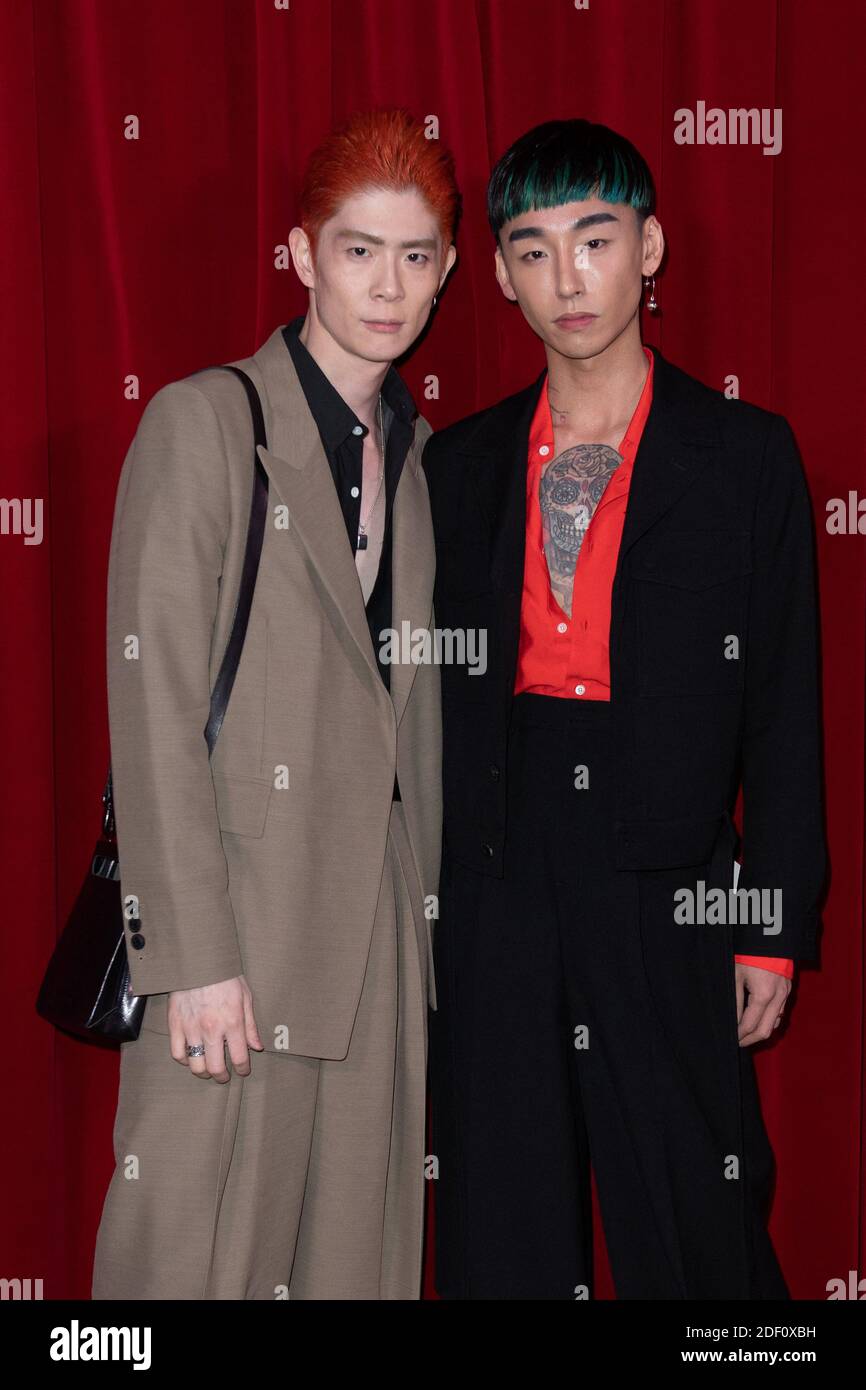 Taiki and Noah Lee attending the Ami Alexandre Mattiussi Menswear Fall ...