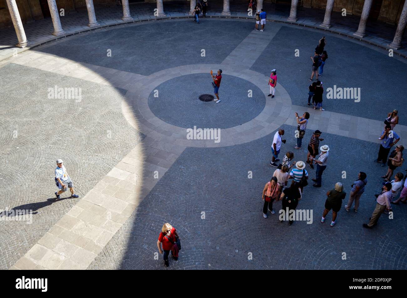Interior palace charles alhambra hi-res stock photography and images ...