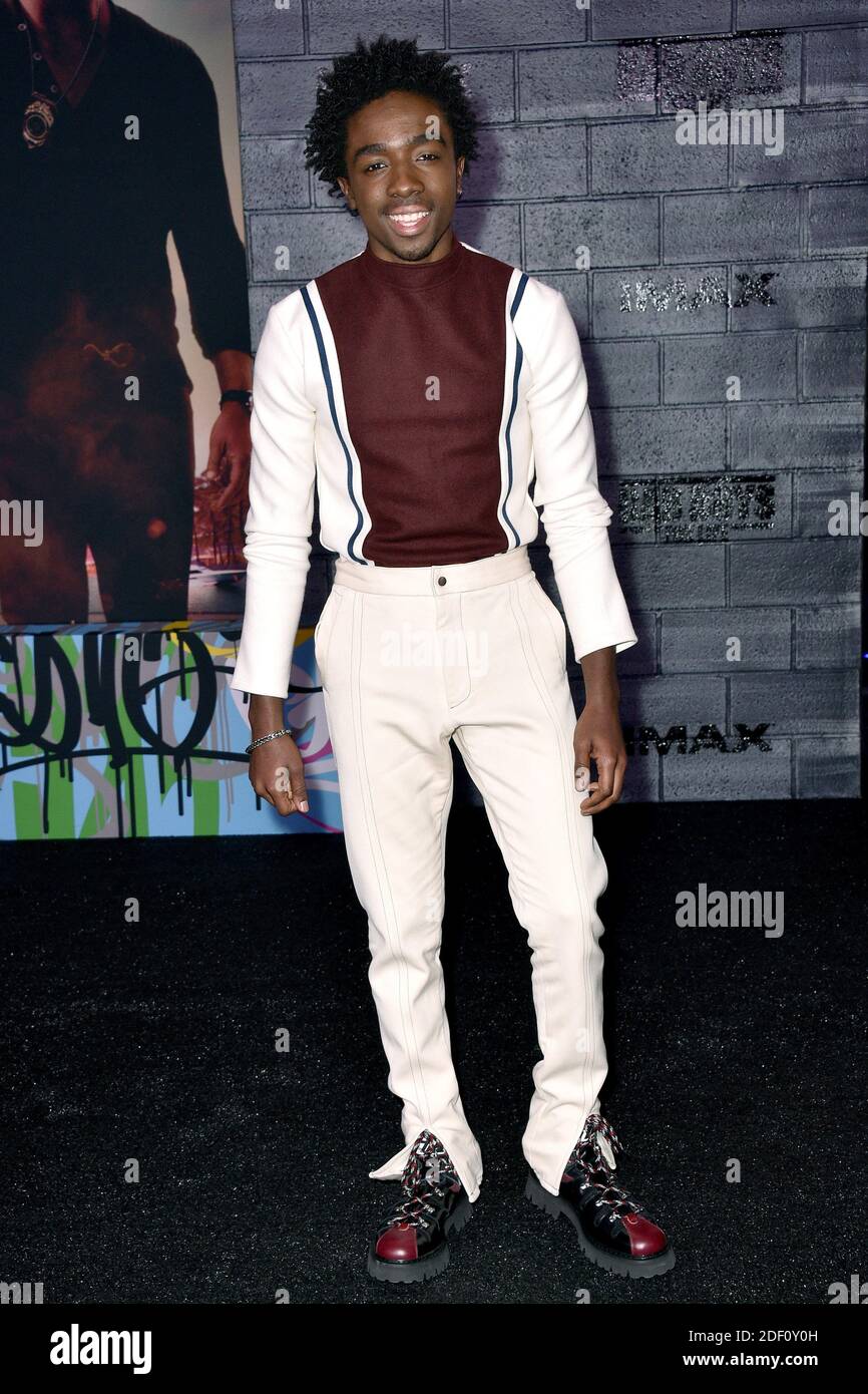 Caleb McLaughlin attends the premiere of Columbia Pictures' "Bad Boys ...