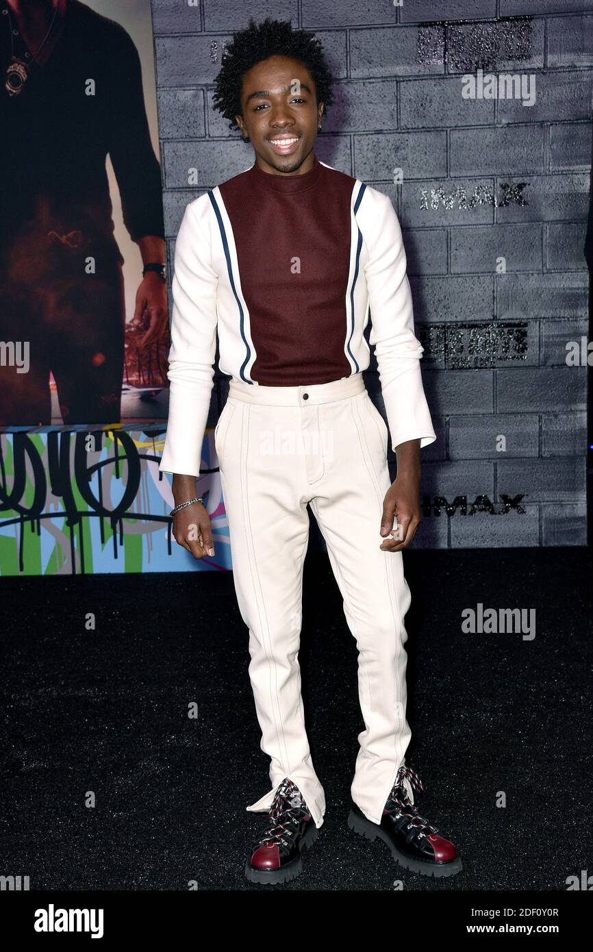 Caleb McLaughlin attends the premiere of Columbia Pictures' "Bad Boys ...