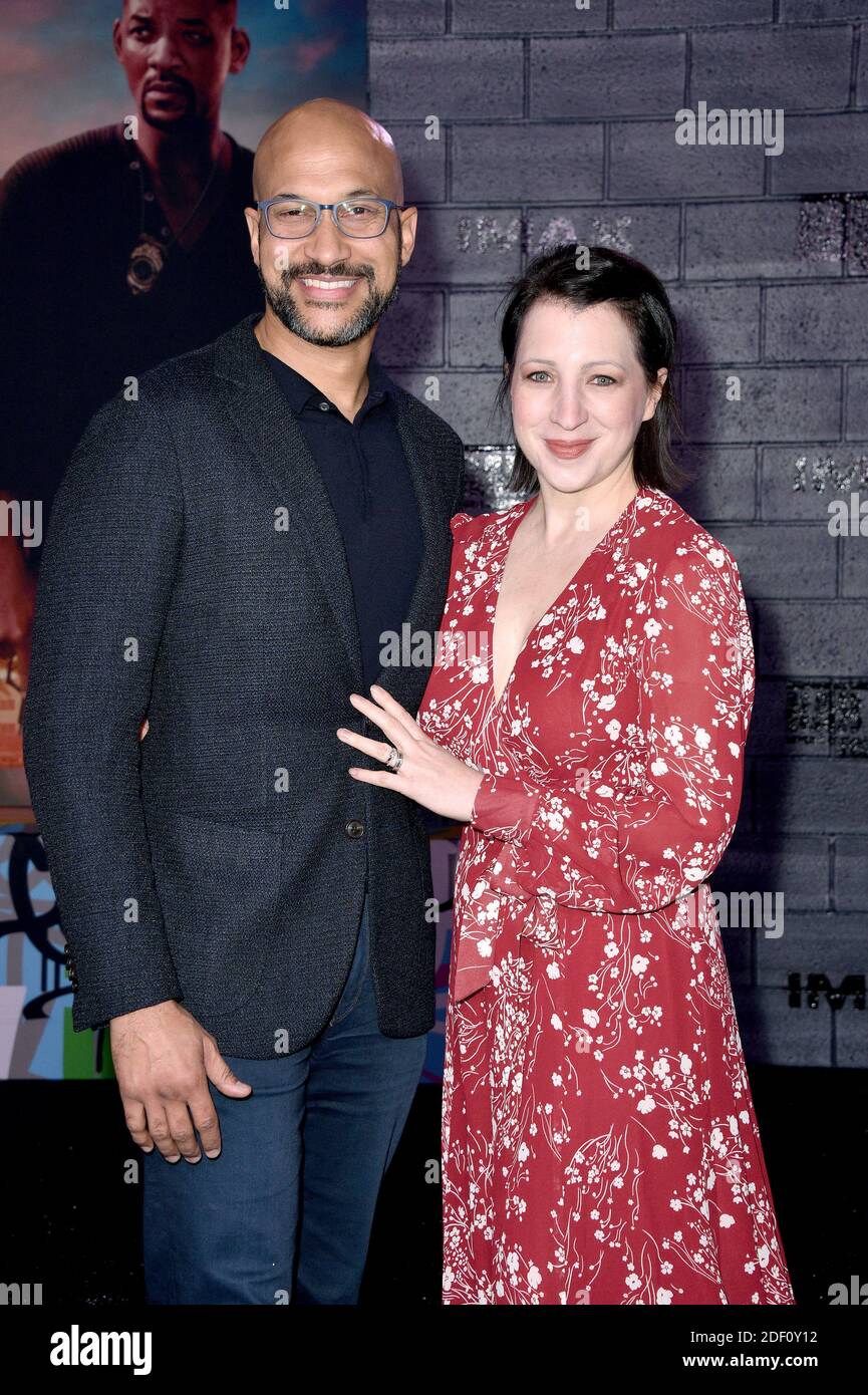 Keegan-Michael Key, Elisa Key attend the premiere of Columbia Pictures ...