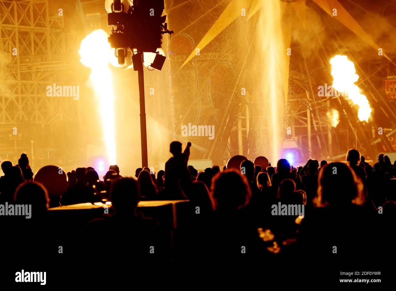 Pyrotechnics stage hi-res stock photography and images - Alamy
