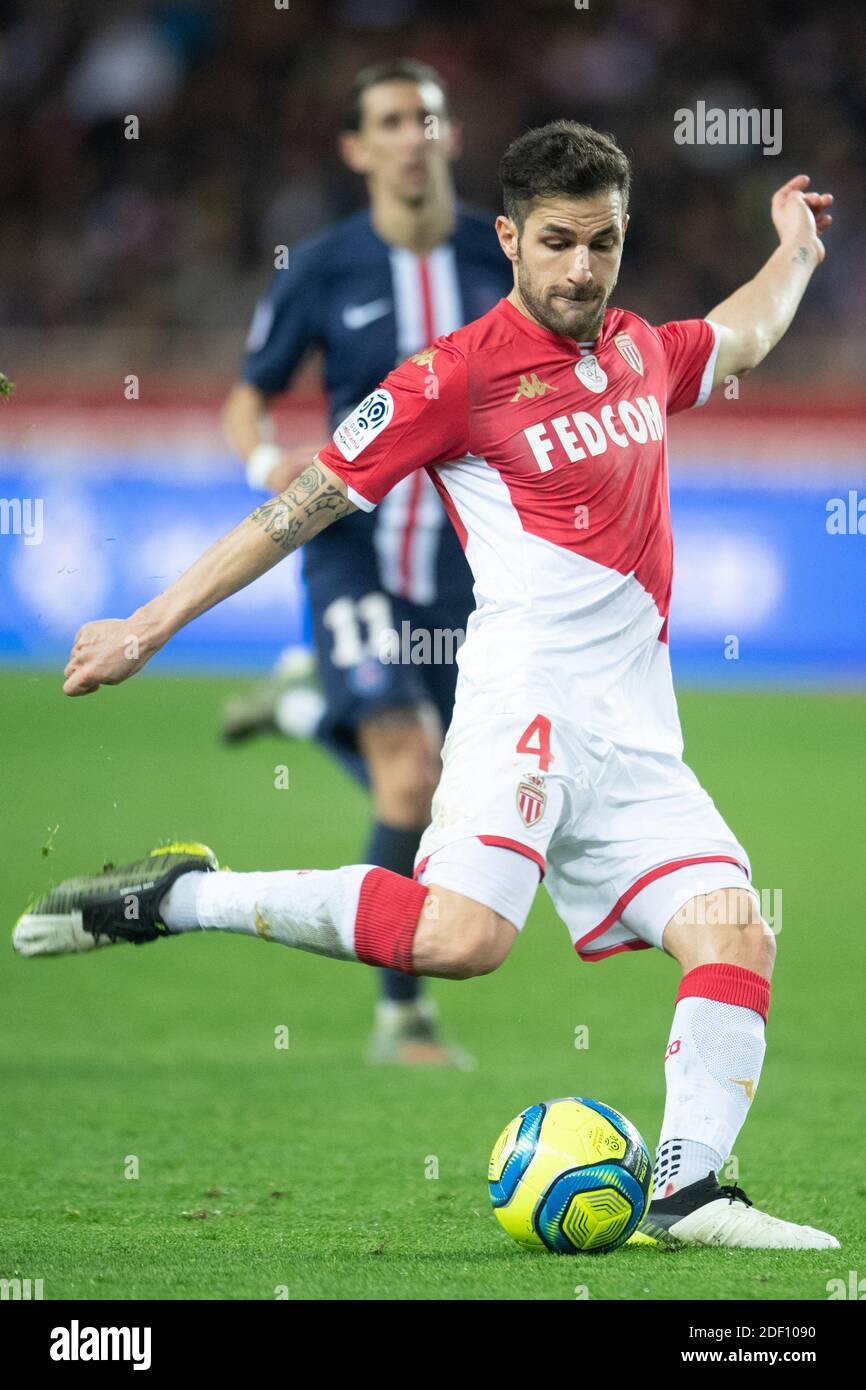 Francesc Fabregas of AS Monaco in action during the Ligue 1 match ...