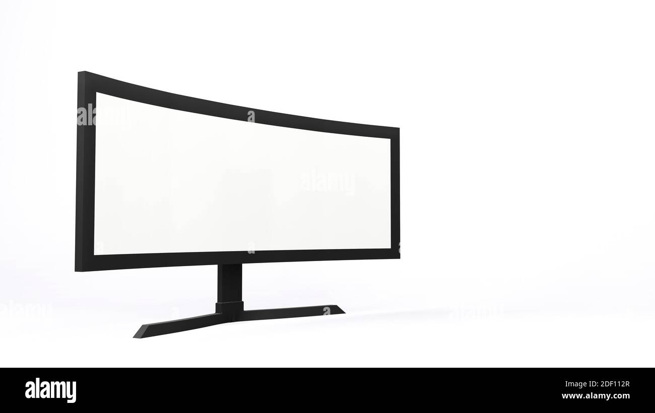 Computer Monoblock Monitor Display Isolated , 3D render Stock Photo - Alamy