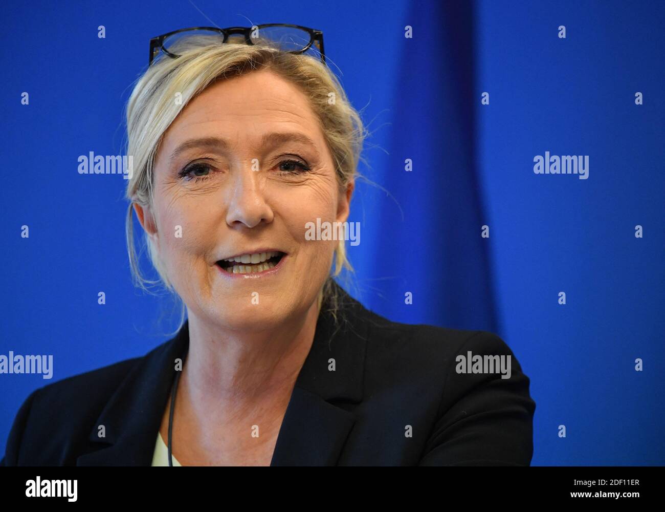 French far-right party Rassemblement National (RN) president Marine Le ...