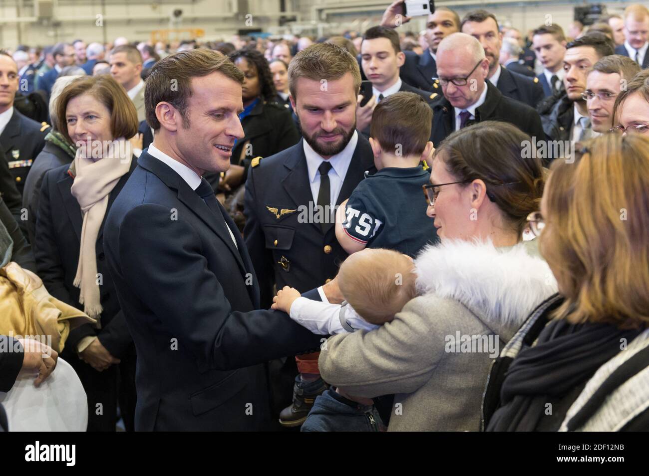 French President Emmanuel Macron adresses his New Year wishes to France ...