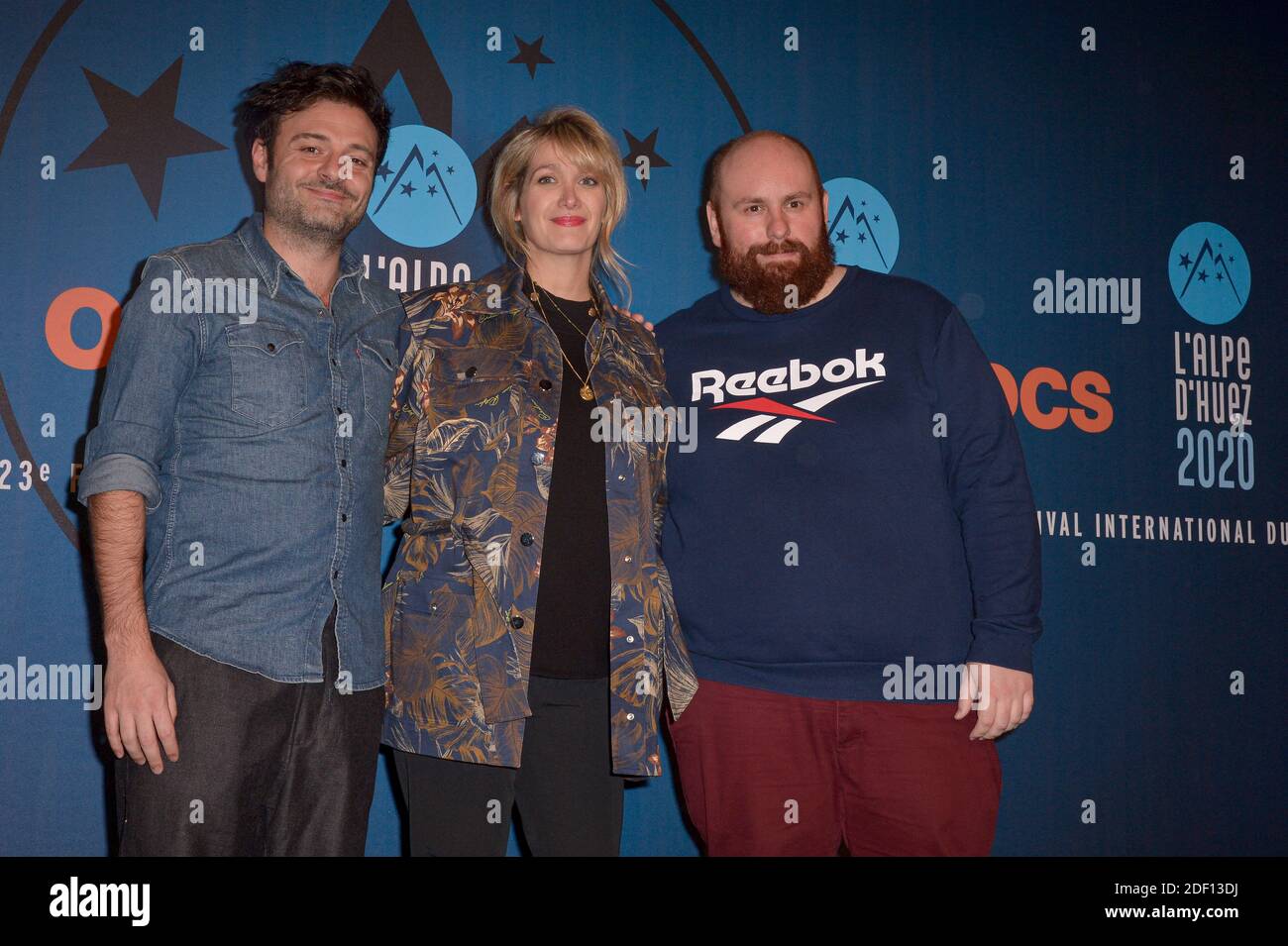 Johann Dionnet, Caroline Anglade, Marc Riso attending the screening of ...