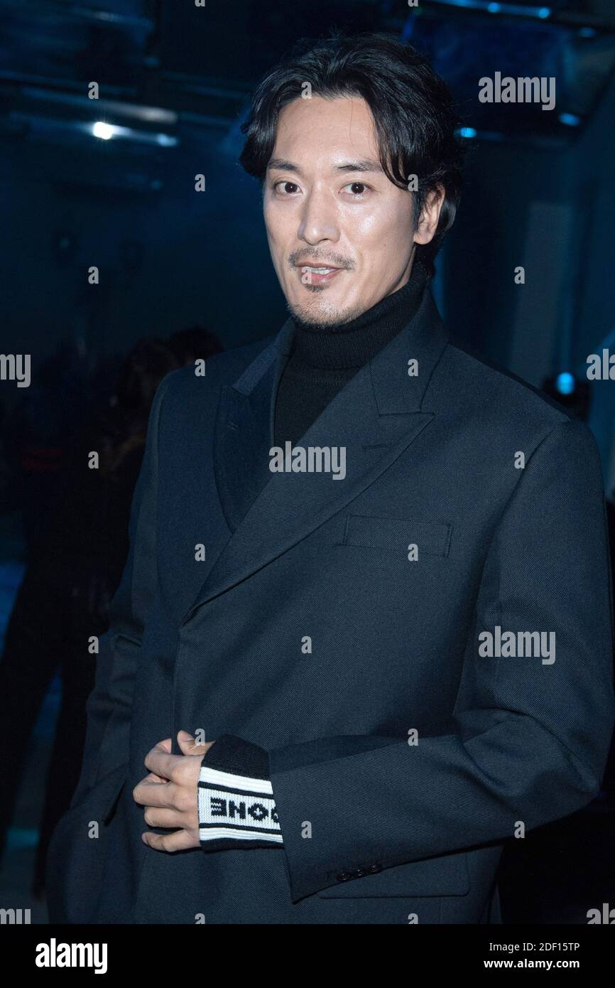 Min Jun Kim attending the We11done Menswear Fall/Winter 2020-2021 show ...
