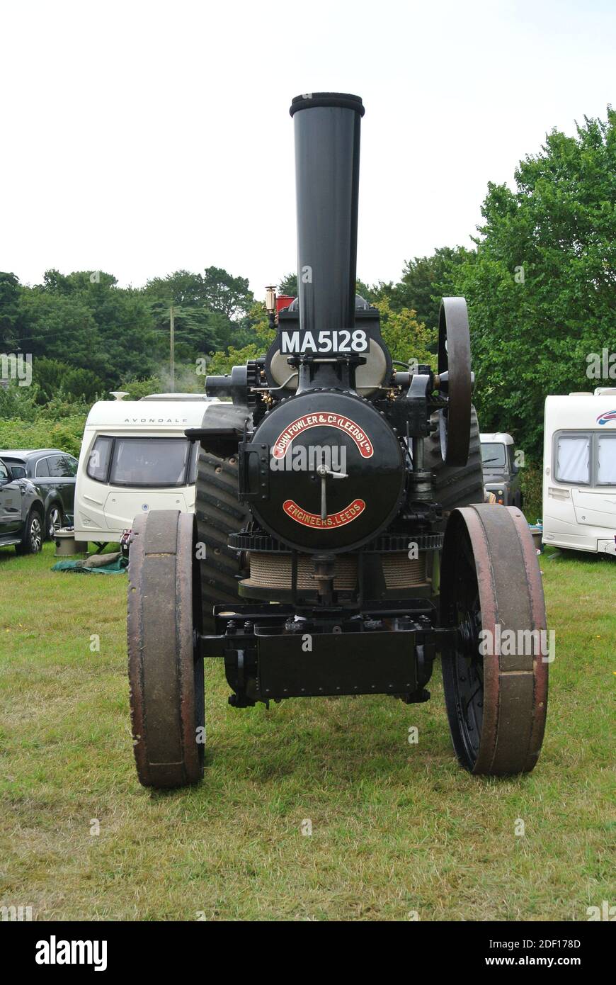 A 1918 Fowler steam powered 10 nhp K7 Ploughing Engine parked up on ...