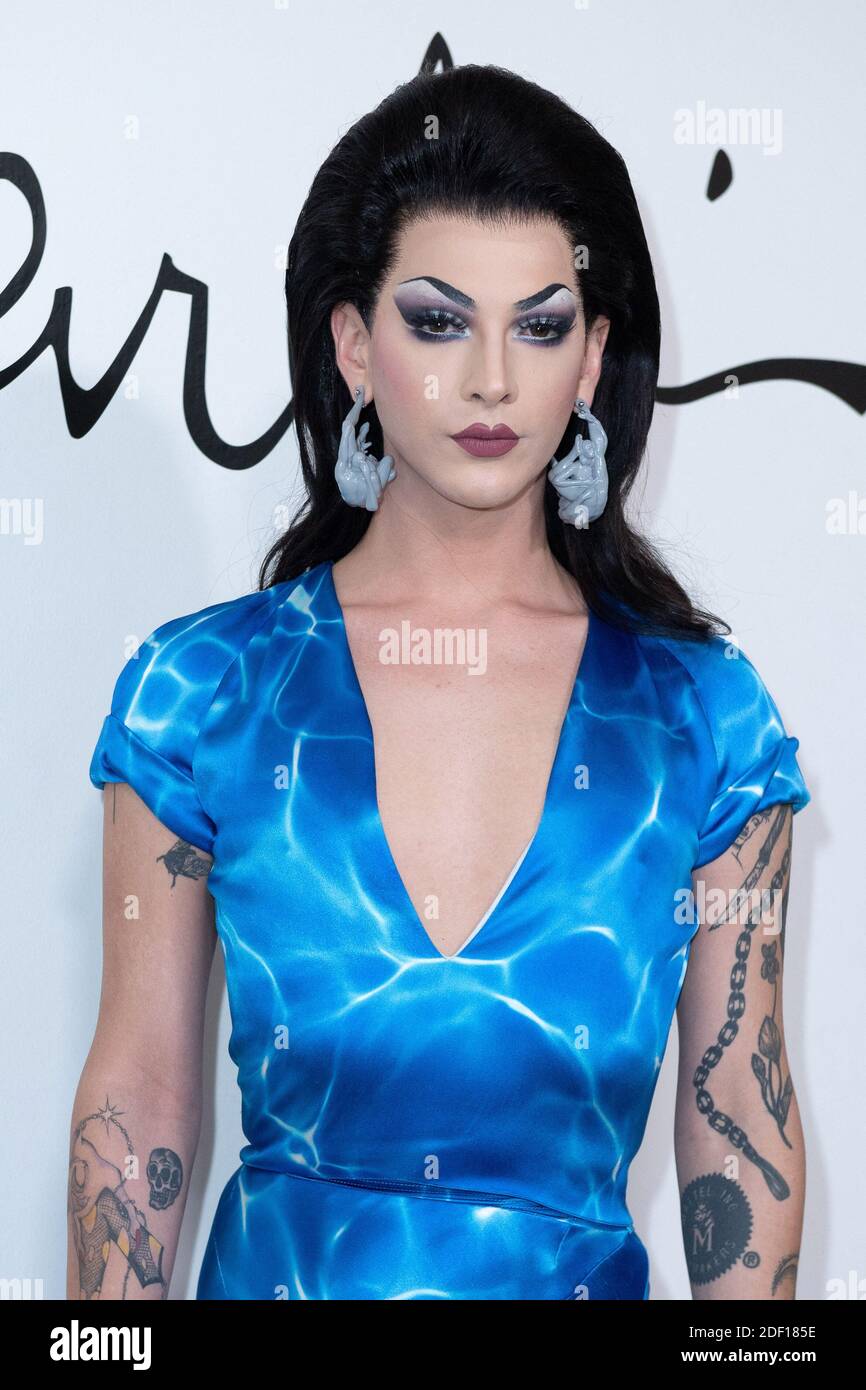 Violet Chachki attending the Schiaparelli Haute Couture Spring/Summer ...