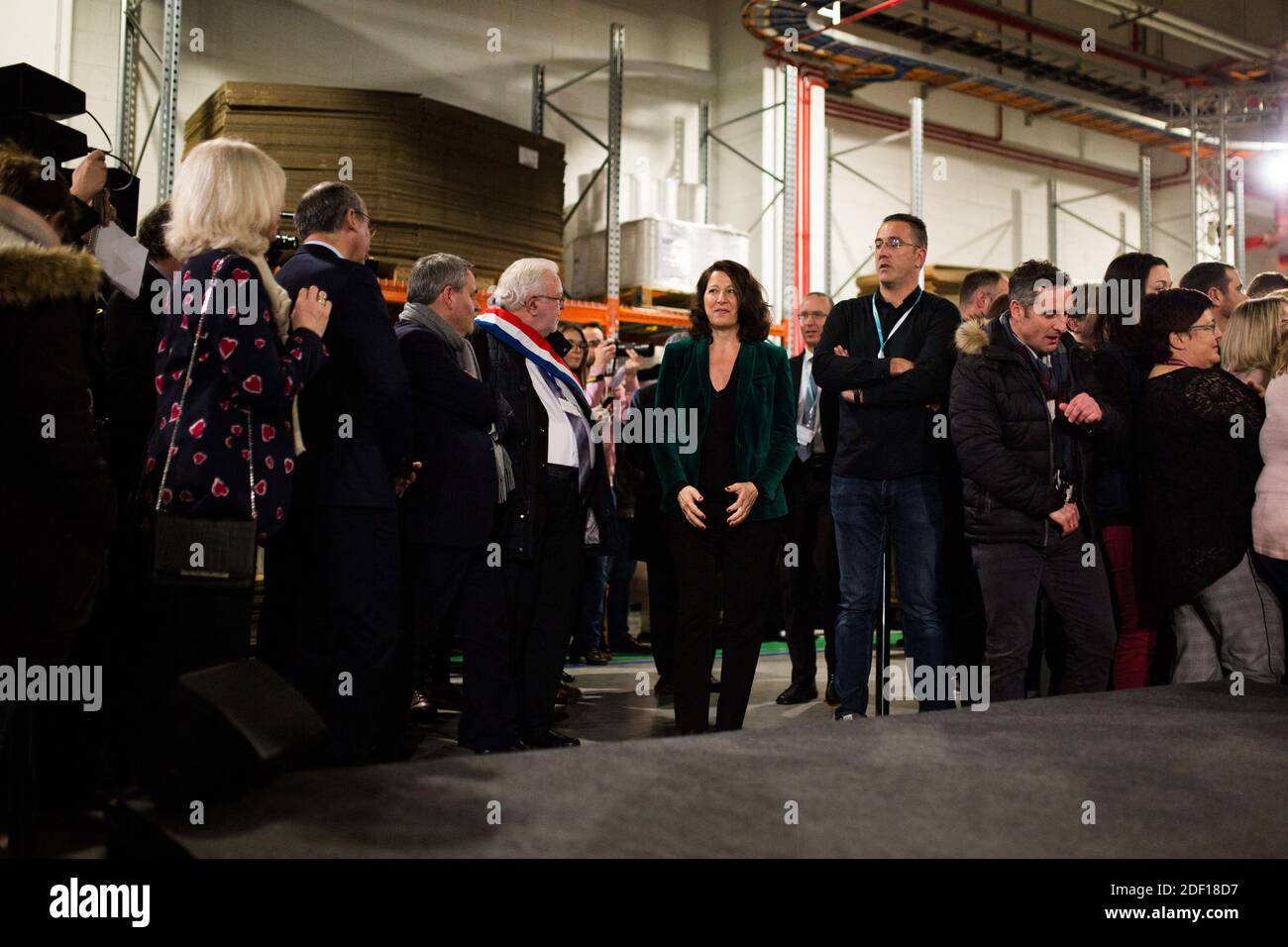 French minister of health Agnes Buzyn waits for the president during ...